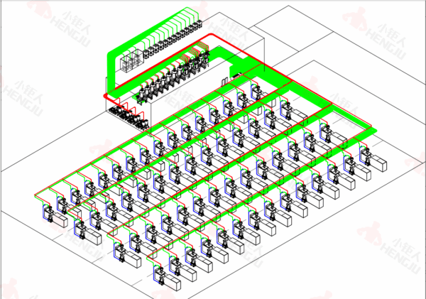 Step-by-Step Central Feeding System Layout for Injection Molding Plants