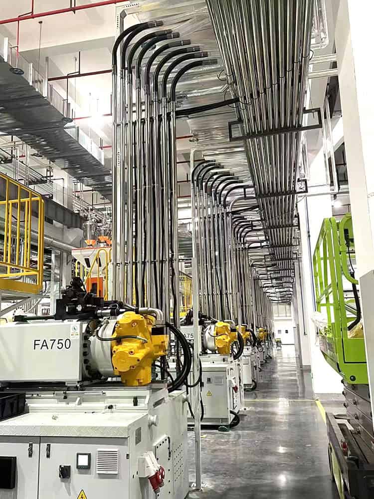 Step-by-Step Central Feeding System Layout for Injection Molding Plants